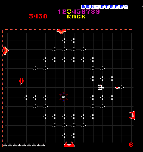 Em vez de um ponto que a cobrinha pega e vai crescendo, uma nave pega ...