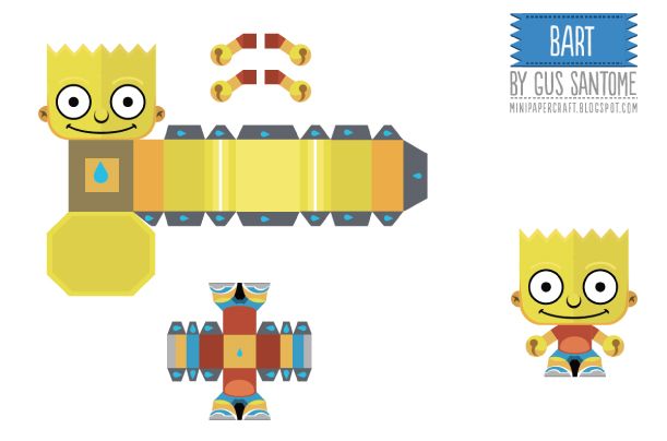 PAPERCRAFT de los simpson 1/2 | EQUADRIAN!