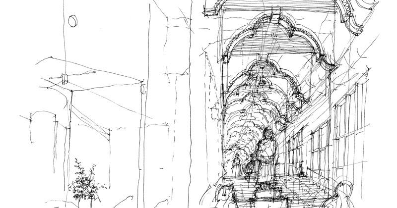 Urban Sketchers Seattle: SAM Lobby