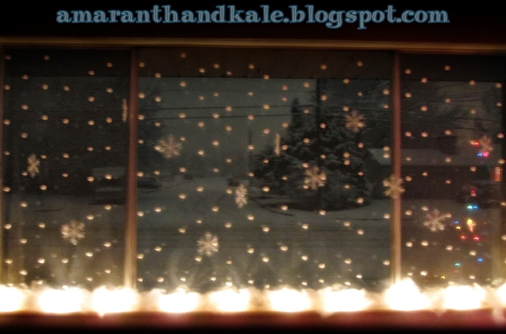 Amaranth & Kale: Snowy Window Display