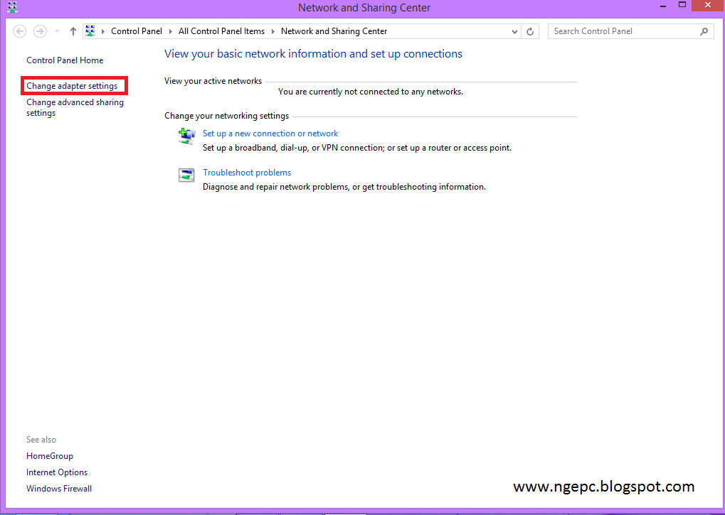 Cara Mematikan atau Menghidupkan Adapter Wifi di Windows 8 ~ Tutorial ...