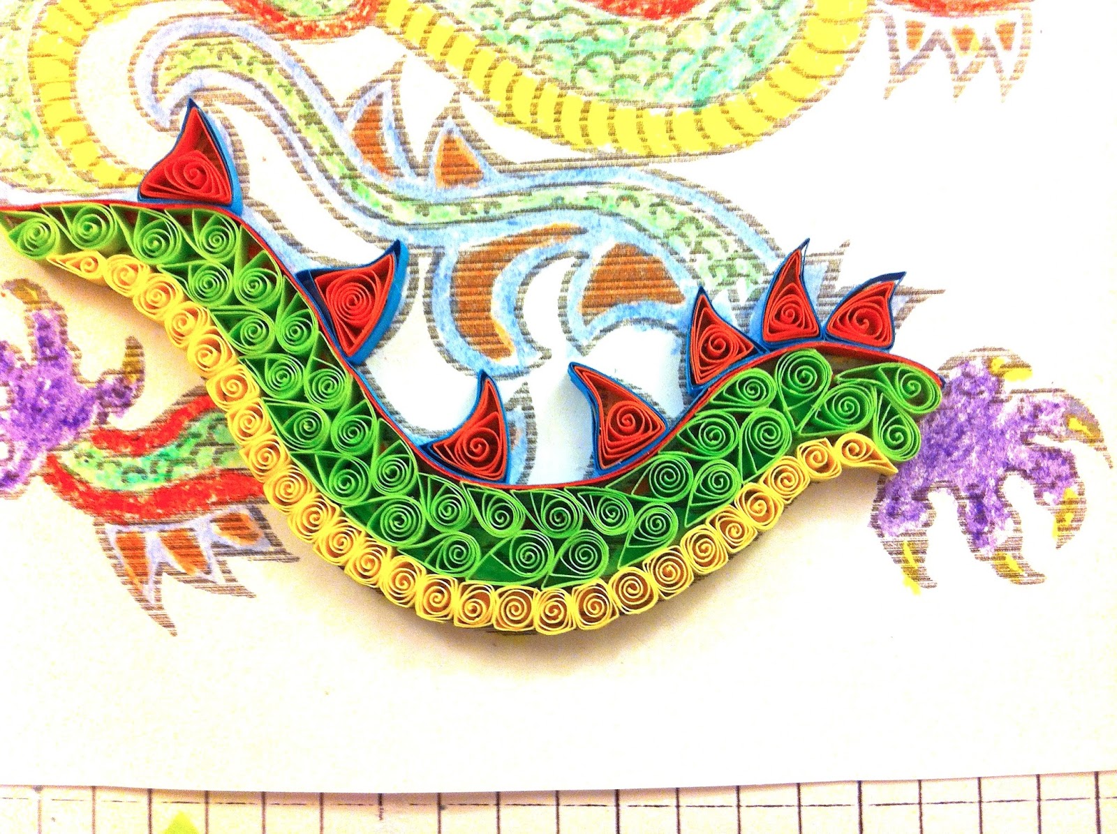 Paper Spiral: Work in Progress - Dragon, Update Two