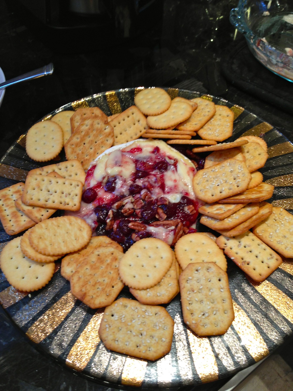 Teenie Baker: Cranberry Pecan Baked Brie (& Some Holiday Veggies!)
