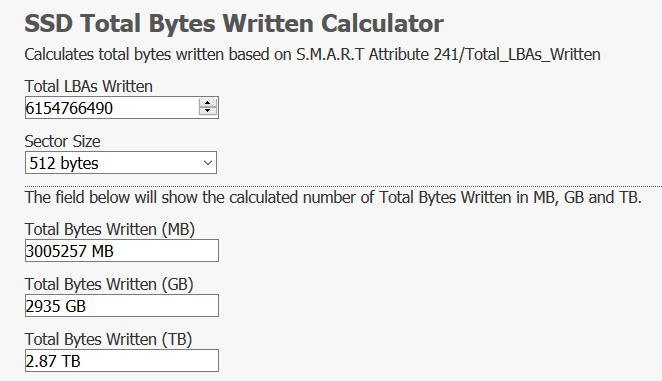 1С и Linux: SSD Total Bytes Written