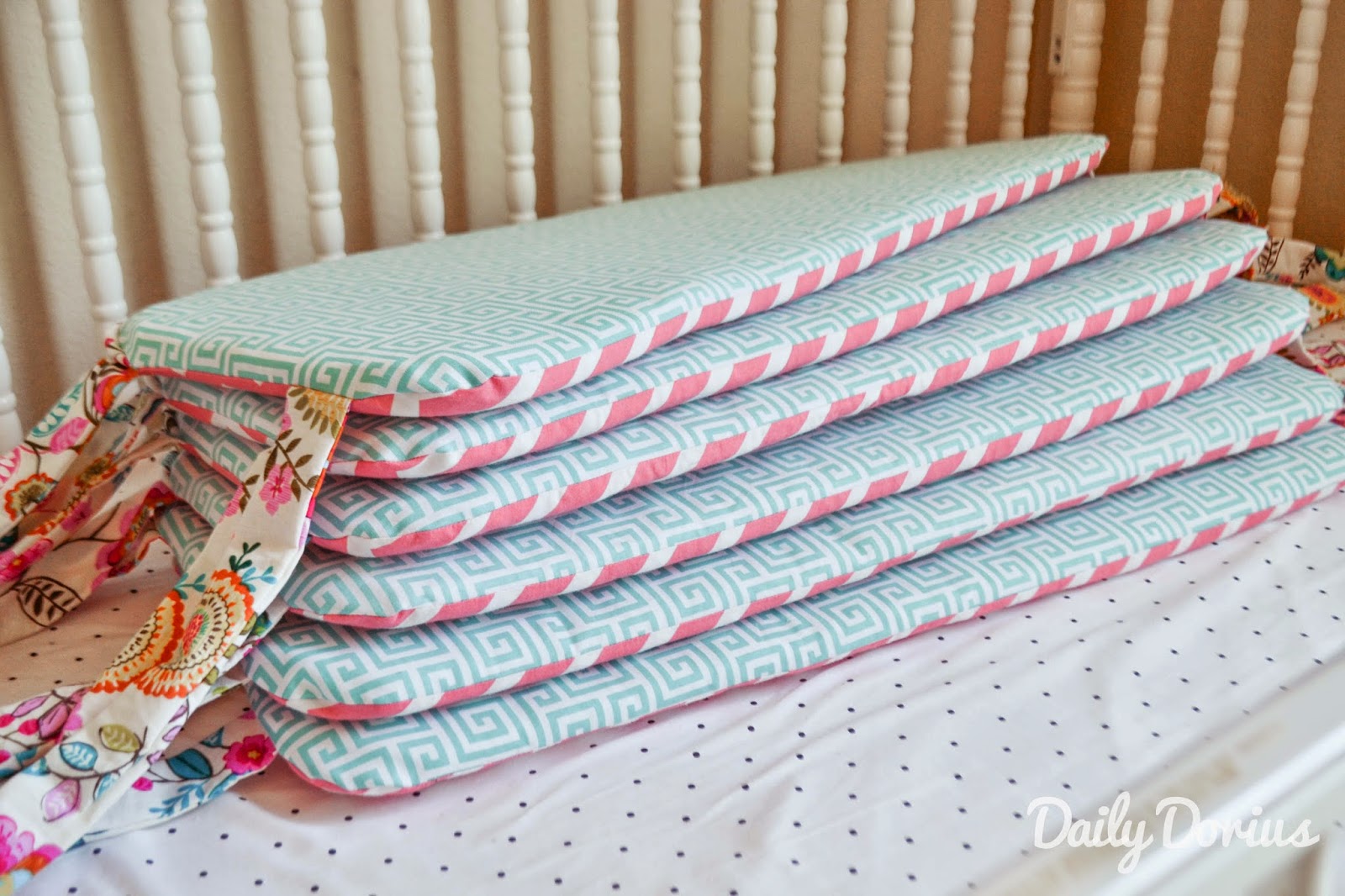 Daily Dorius: Diy 02: Crib bumpers