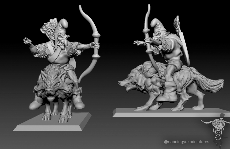 10mm Wargaming: Hobgoblin Wolf Riders from Dancing Yak Miniatures