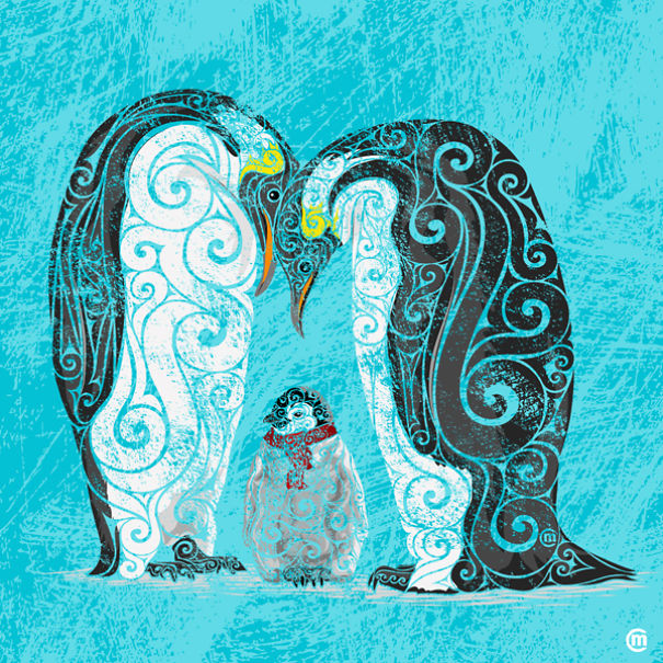 Swirly animal drawing ~ art crafts projects