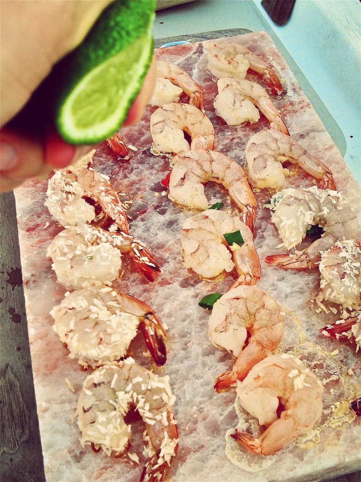 Charlesmopolitan : Shrimp on a Salt Block