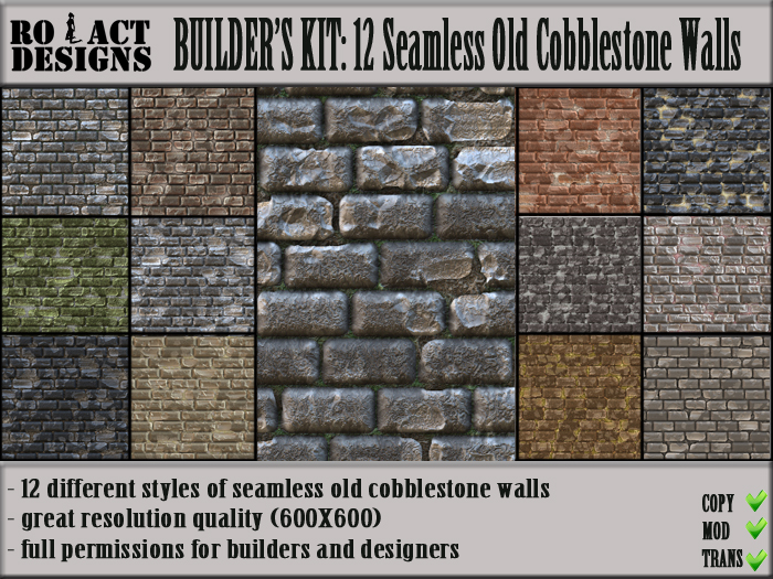 Ro!Act Designs: ..::RO!ACT::..DESIGNS Builder's Kit: 12 Seamless Old ...