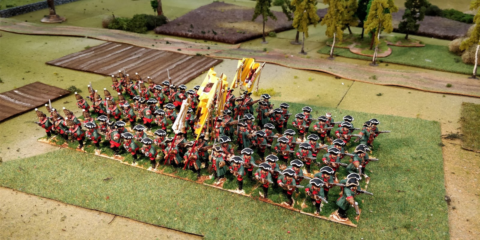 Painting Wargames Figures: 28mm SYW Russian 5th Observation Corps Regiment