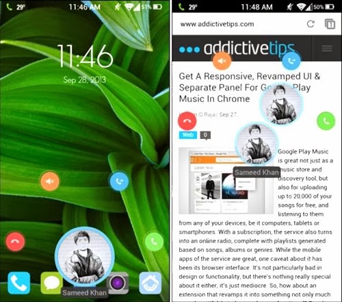 Shows Floating Popups Calls with Call Popout Android - MostEffectiveTips