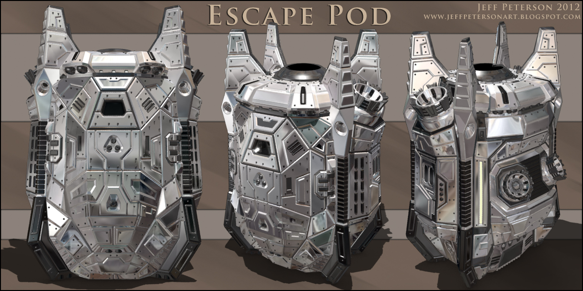 Jeff Peterson 3d Artist: new escape pod