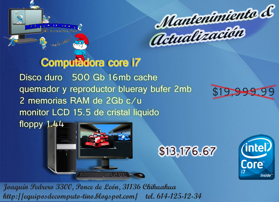 MANTENIMIENTO Y ACTUALIZACION DE EQUIPOS DE COMPUTO: Anuncios Publicitarios