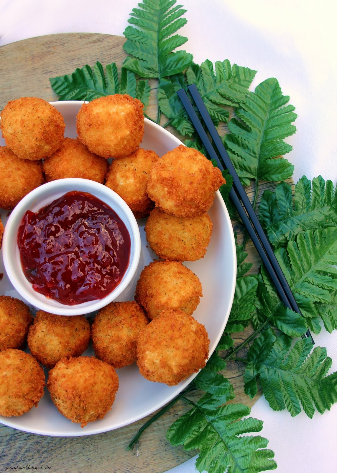 Jo and Sue: Crunchy Pickle Rice Balls with Spicy Red Pepper Jelly
