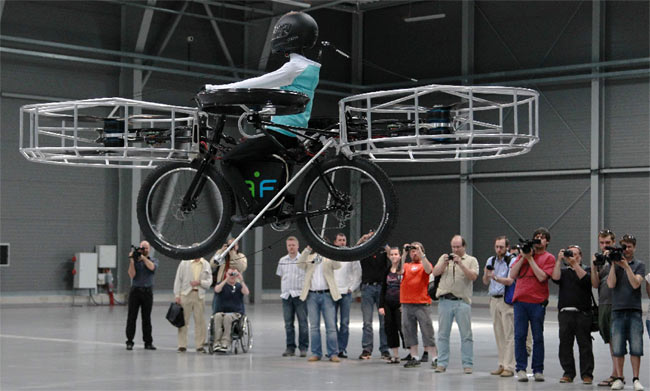 Dummy Model of Flying Bicycle unveiled ~ Khabar Zara Hatke