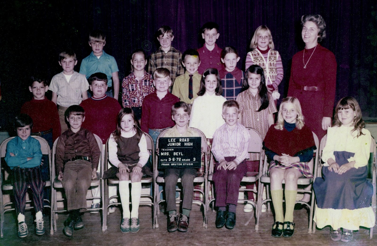 Tammany Family: Lee Road Jr High Class Pictures - 1972