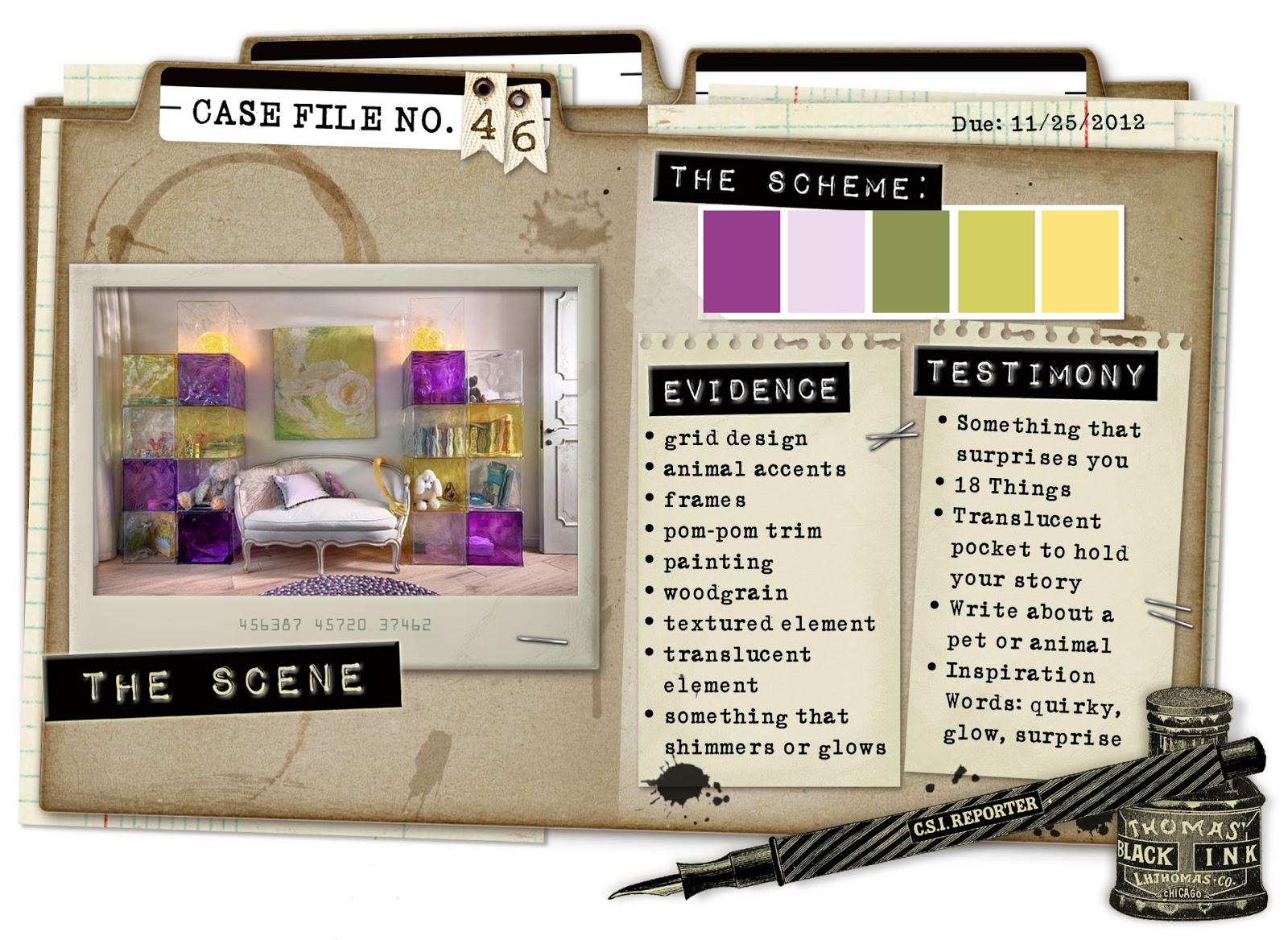 Little Scraps of Magic: I Wanted a Kitty {CSI Case File No. 46}