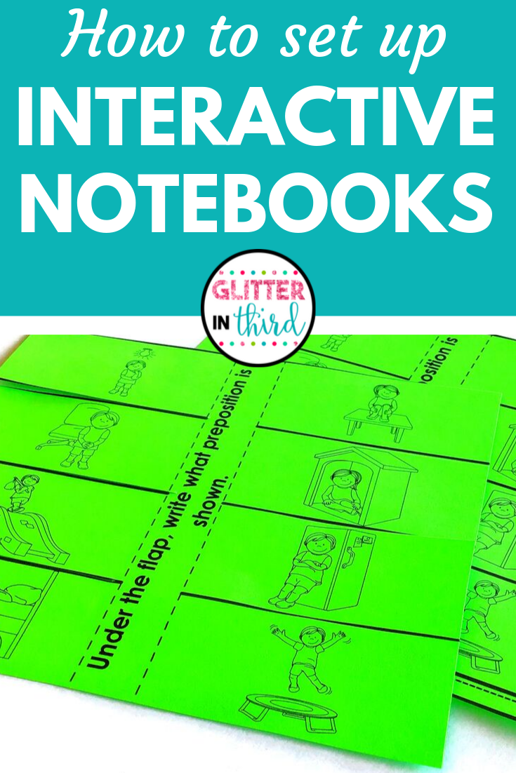 How to set up interactive notebooks quickly and easily! - Glitter in Third
