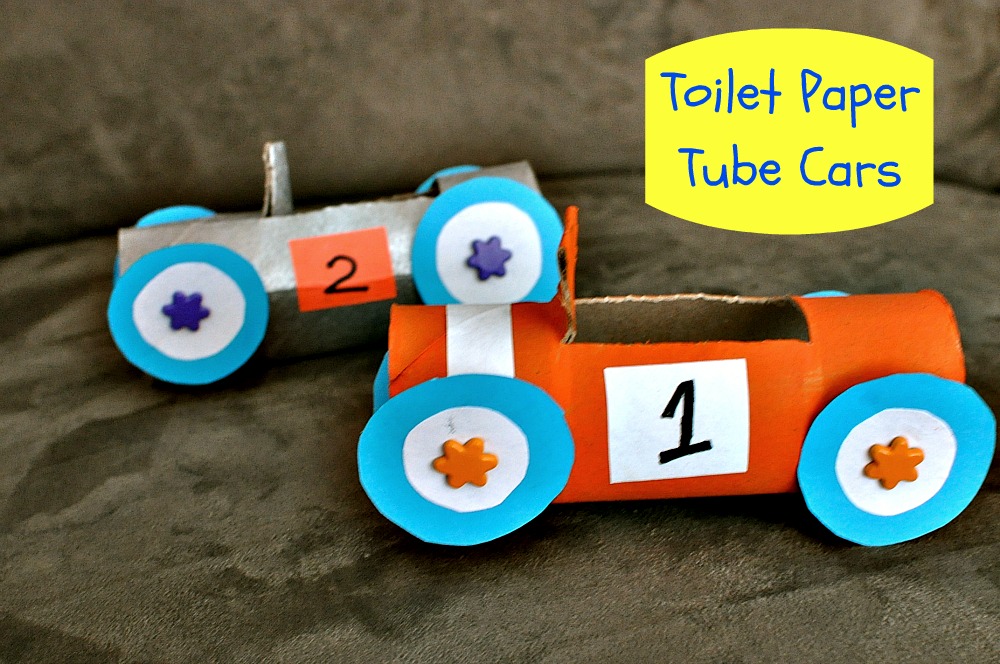 Toilet Paper Roll Car Crafts