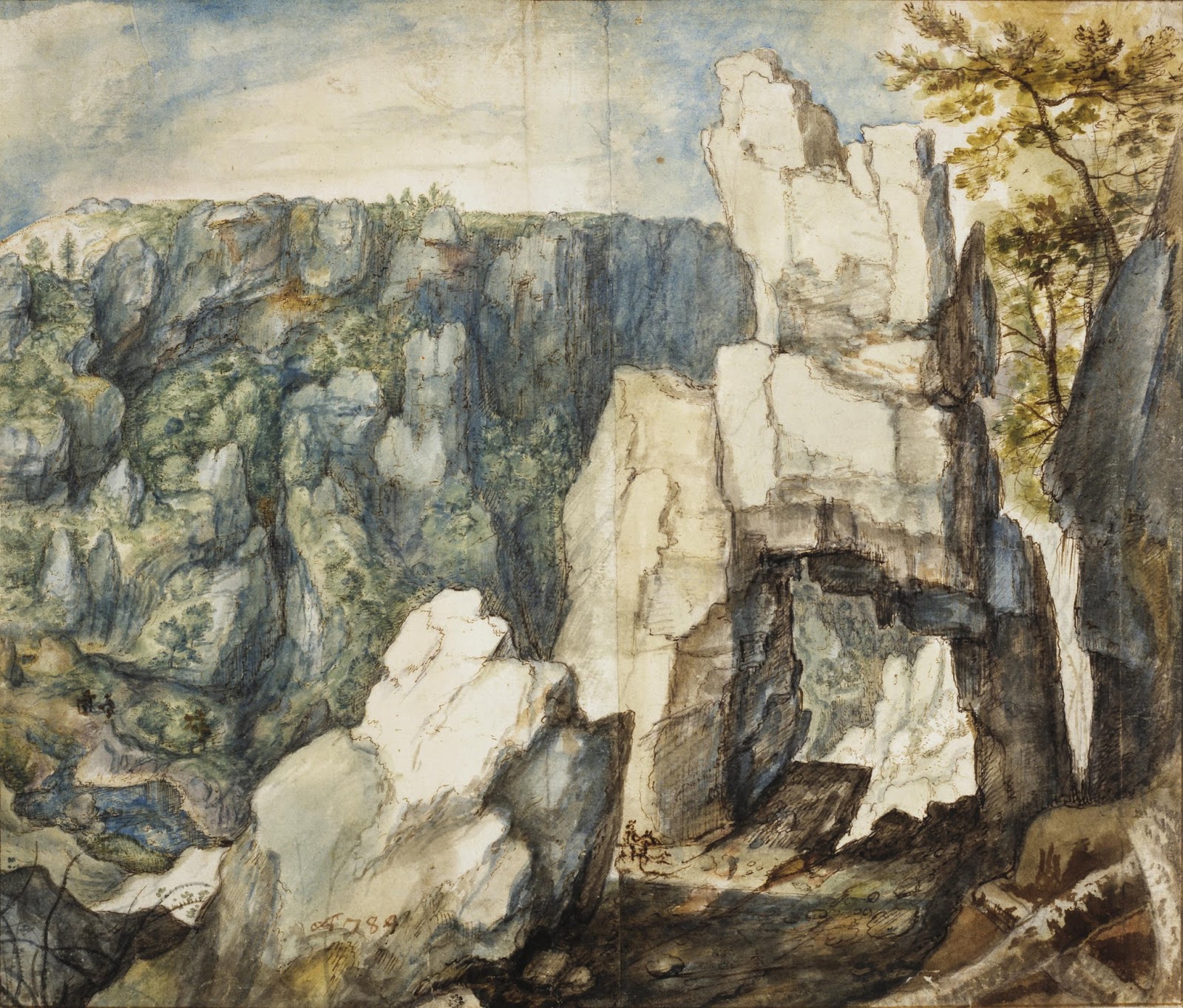 Roelant Savery : Rocky Landscape (Hermitage Museum) 1576-1639 ルーラント・サー ...