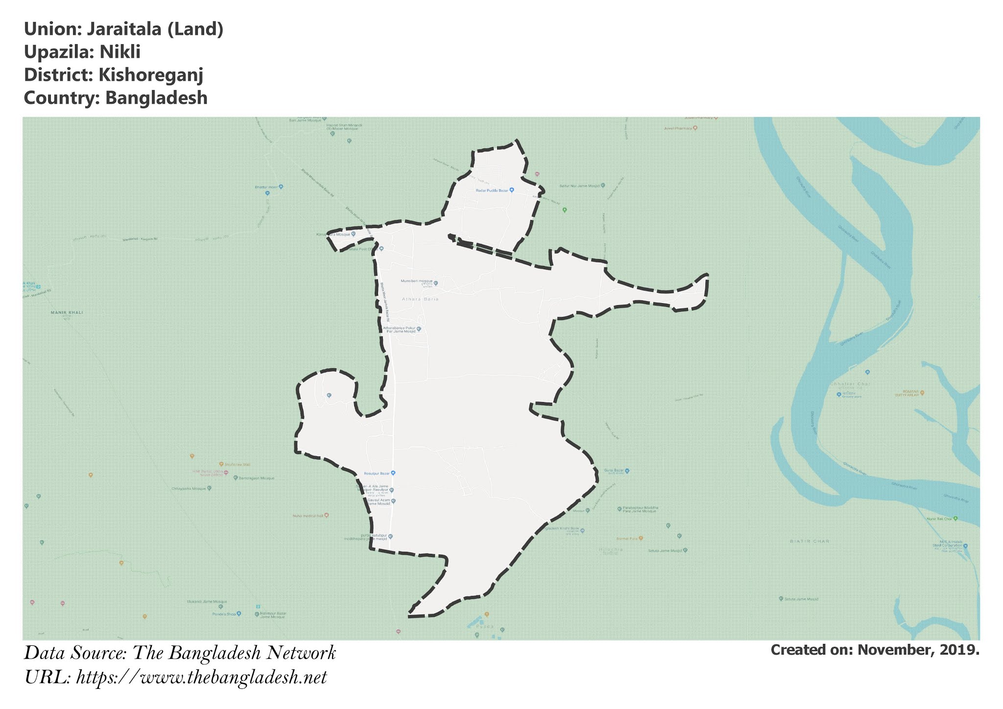 Jaraitala Union, Kishoreganj