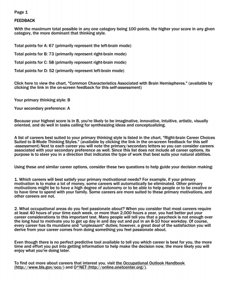 The-Prakhar: Career Planning Based on Brain Dominance and Thinking ...