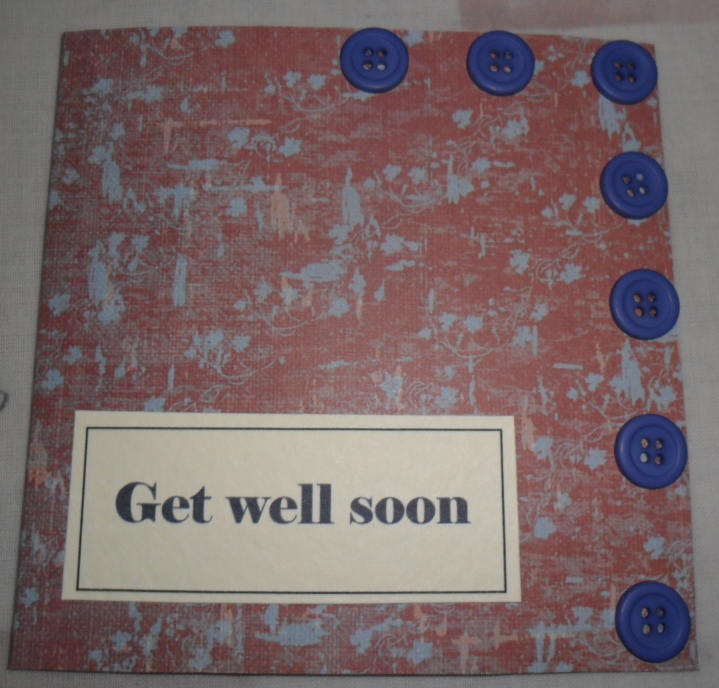 Chris at Furzals: men's get well cards