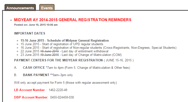 Enrollment in UP Diliman (UPDATED 2016) - Let's talk