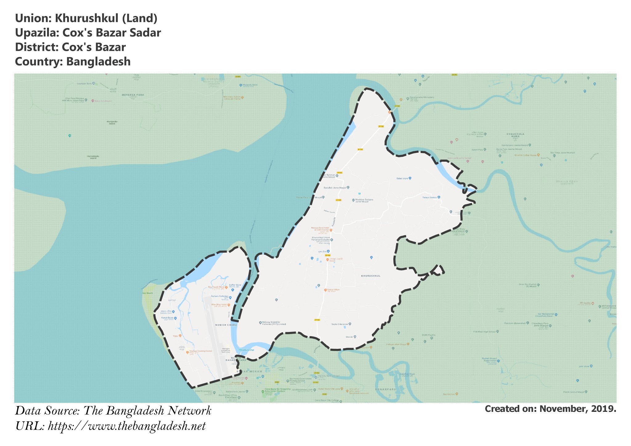 Khurushkul Union, Cox's Bazar