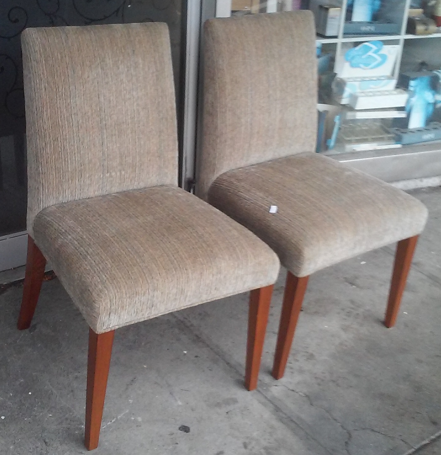 UHURU FURNITURE & COLLECTIBLES: SOLD #12855 Earthtone Tweed Parson's ...