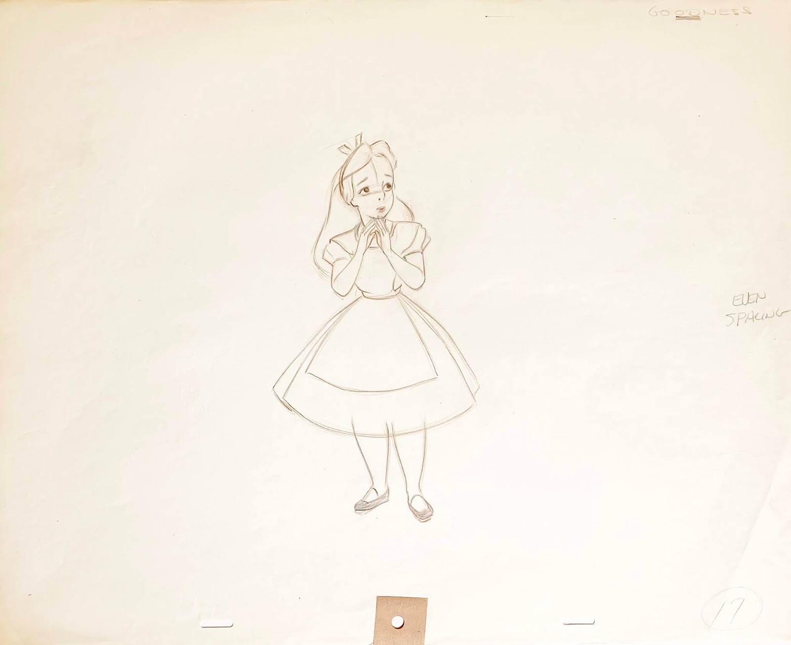 Animation Collection: Original Production Animation Drawing of Alice ...