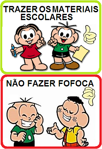 POLIVALENTE: Regras e combinados da turma da Mônica