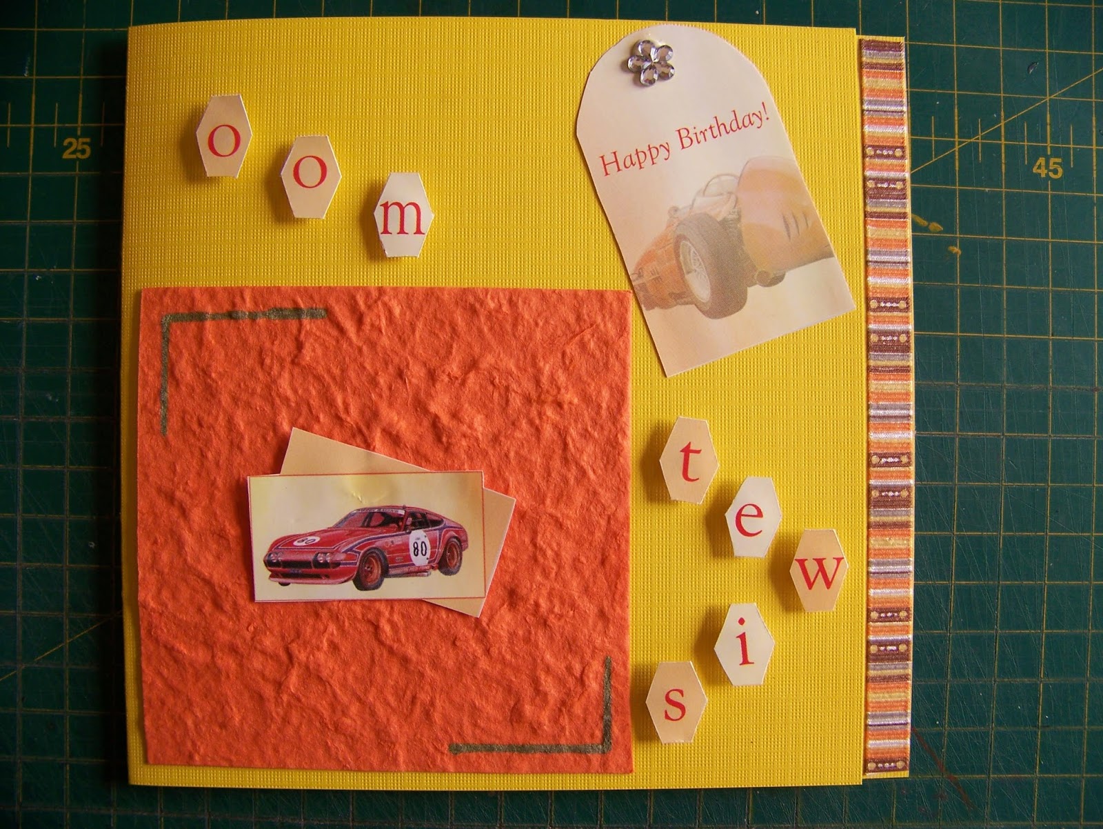A Pretty Talent Blog: Birthday Card for a Car Enthusiast