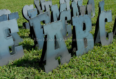 Black Falcon Fabrication: Free Standing Letters
