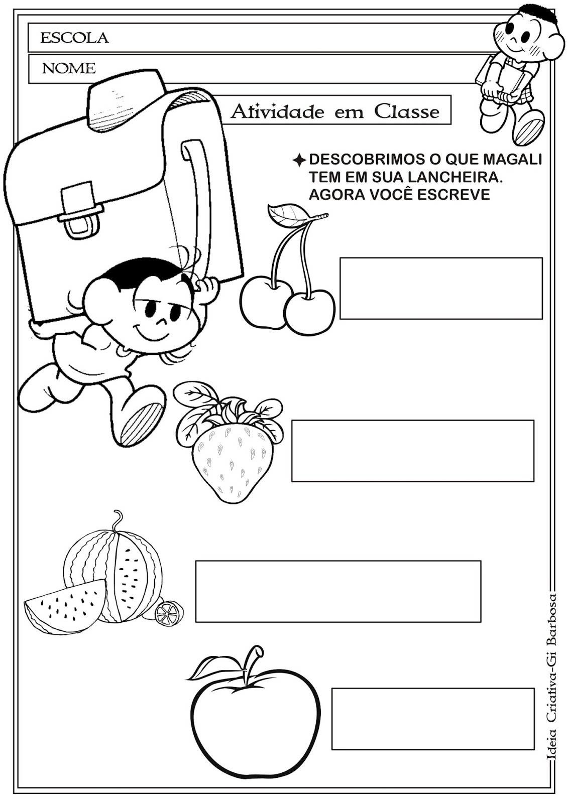 Atividades De Escrita Espontanea 1 Ano - FDPLEARN