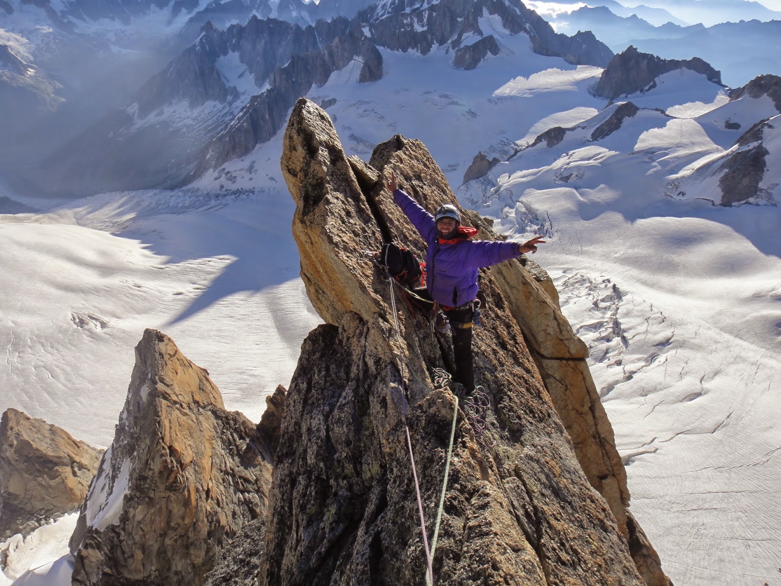 Grand Capucin 3838 mts, "Via Bonatti-Ghigo"