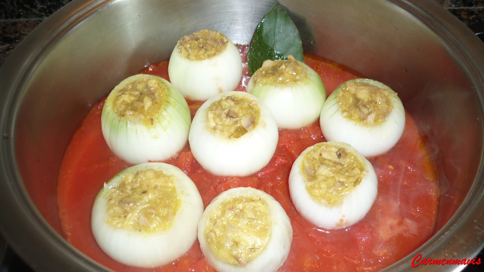 LA COCINA DE CARMENMAVIS: CEBOLLAS RELLENAS