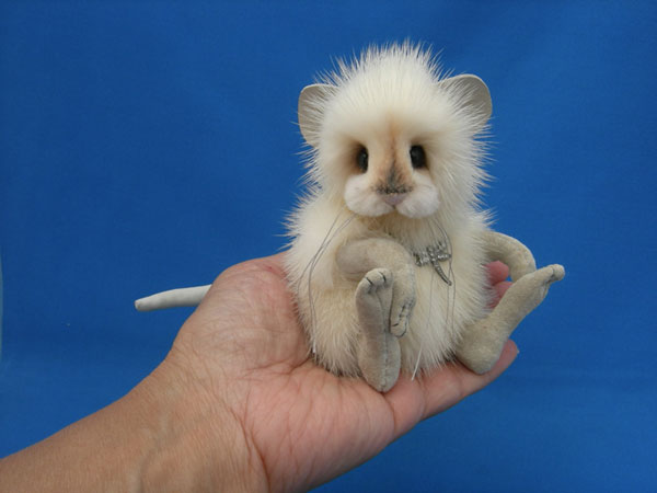 Vintage Mink Bears by Kathy Myers: White Mink Mouse