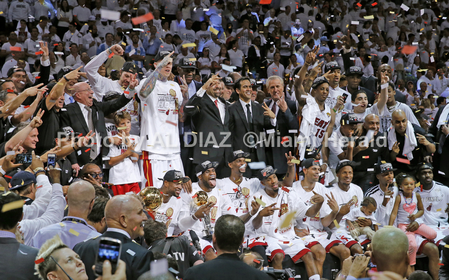 AL DIAZ PHOTO: 7th HEAVEN: Miami Heat Wins Back-to-Back Chanpionships
