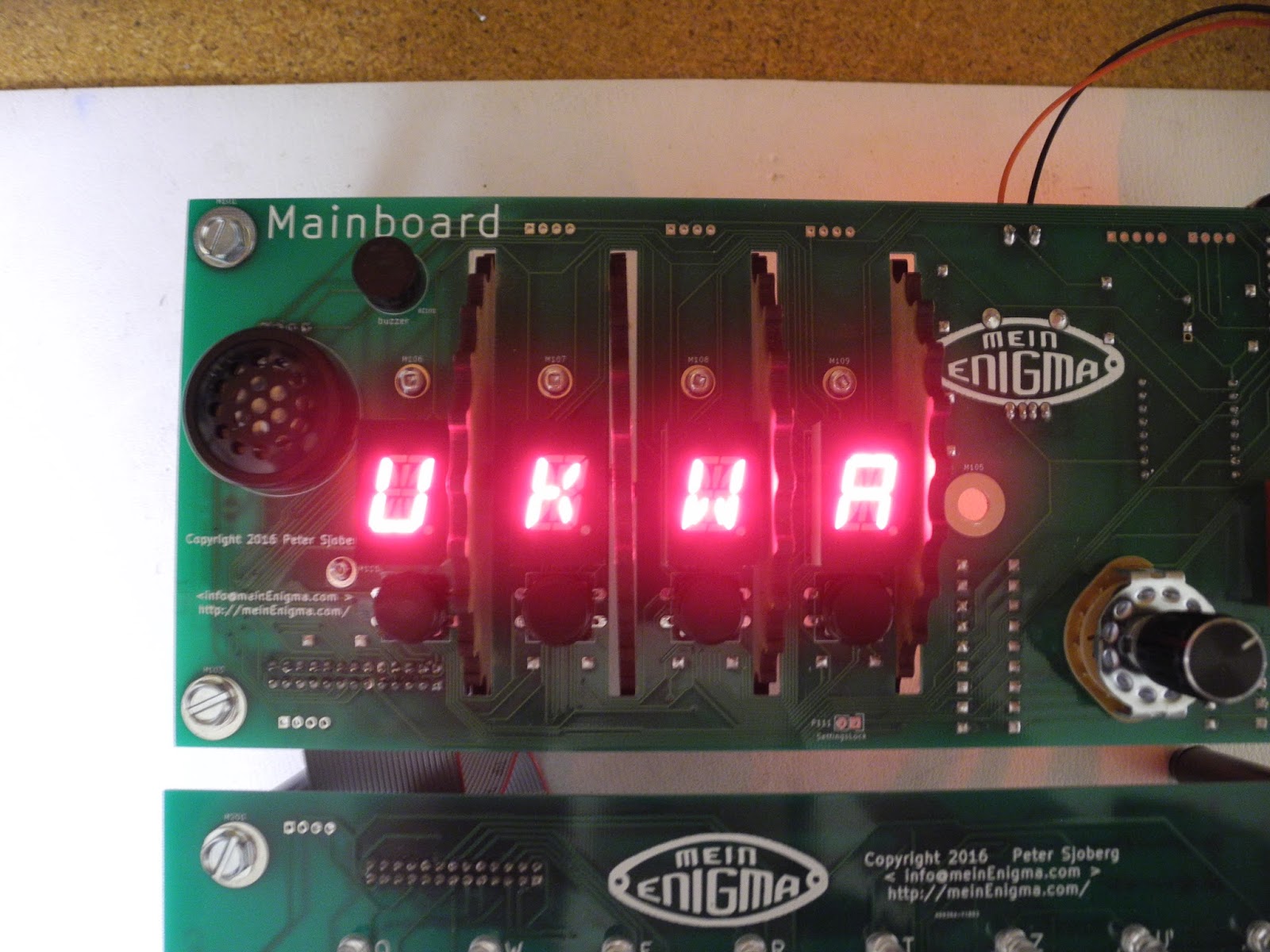 Jeff Tranter's Blog: The MeinEnigma Enigma Machine Kit - Operation