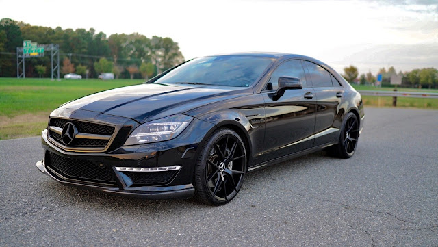 2012 Mercedes-Benz W218 CLS63 AMG on R22 black wheels | BENZTUNING