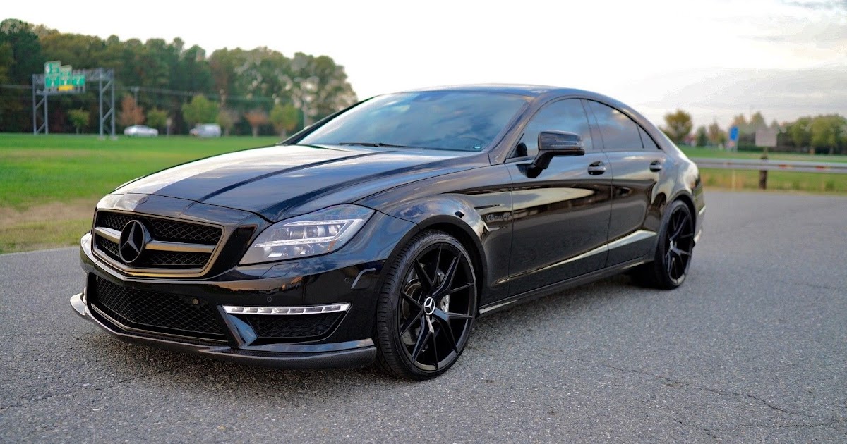 2012 Mercedes-Benz W218 CLS63 AMG on R22 black wheels | BENZTUNING