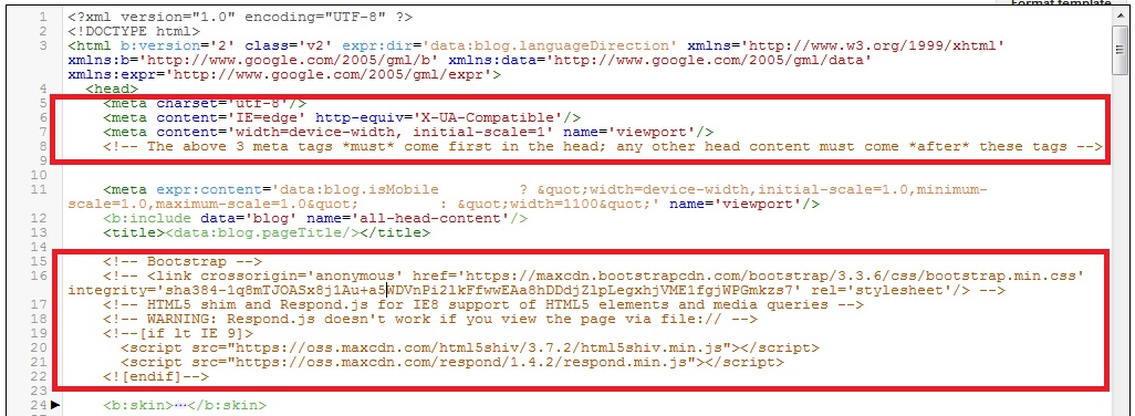 Using Bootstrap with Blogger Templates - Blogger Tips Pro