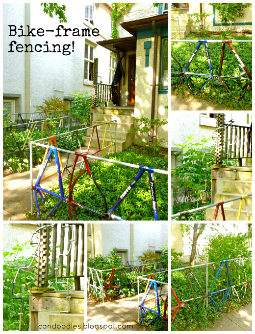 Repurpose: Bike-frame fencing... | the ReFab Diaries