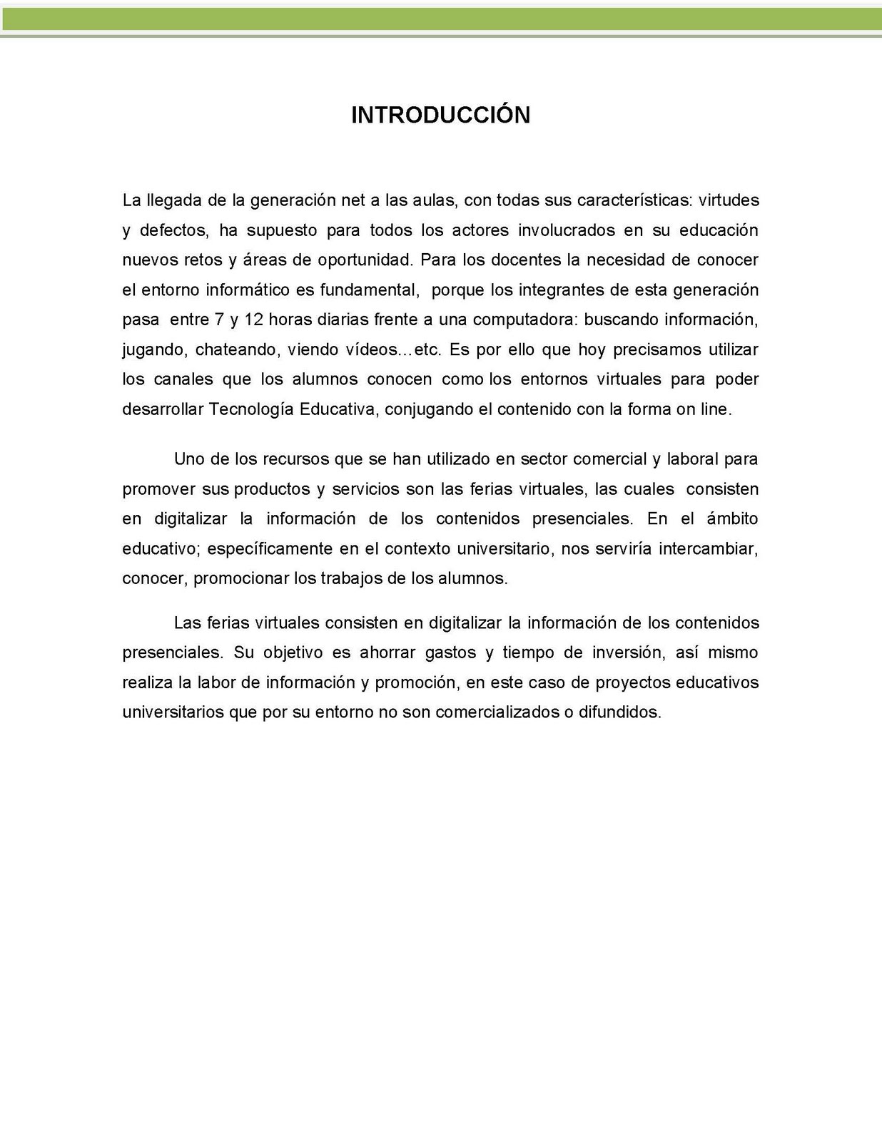 Ejemplo De Introduccion Para Un Portafolio De Evidencias