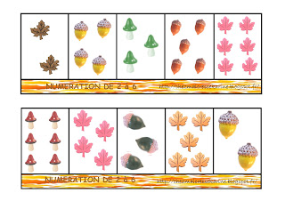 Chez Maicresse Karine: Boites à Compter Automne