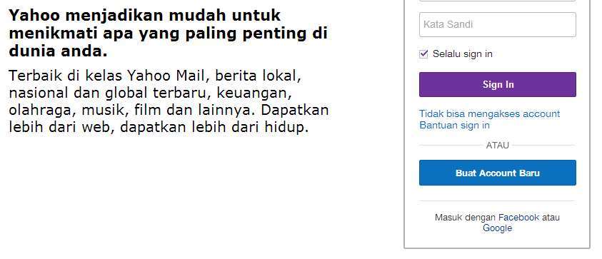 Cara Membuat Email Ymail Gratis di Yahoo Indonesia