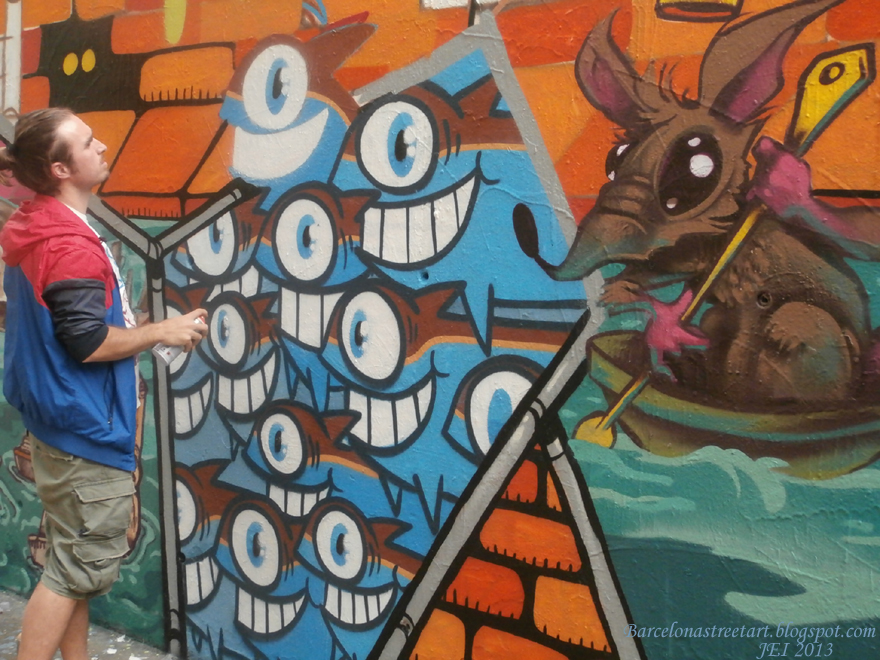 BARCELONA STREET ART: FART FESTIVAL STREET ART 9 JUNIO 2013