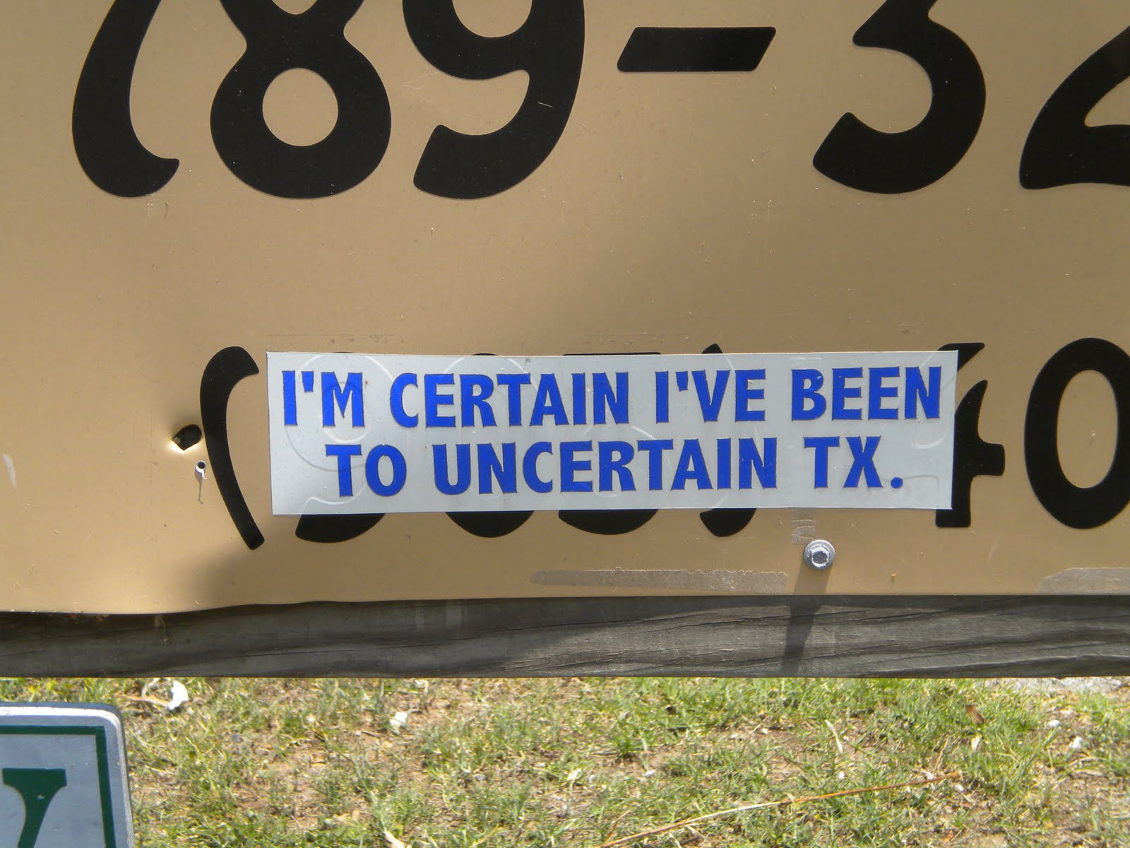 Thoughts from Meme's Corner: "UNCERTAIN"