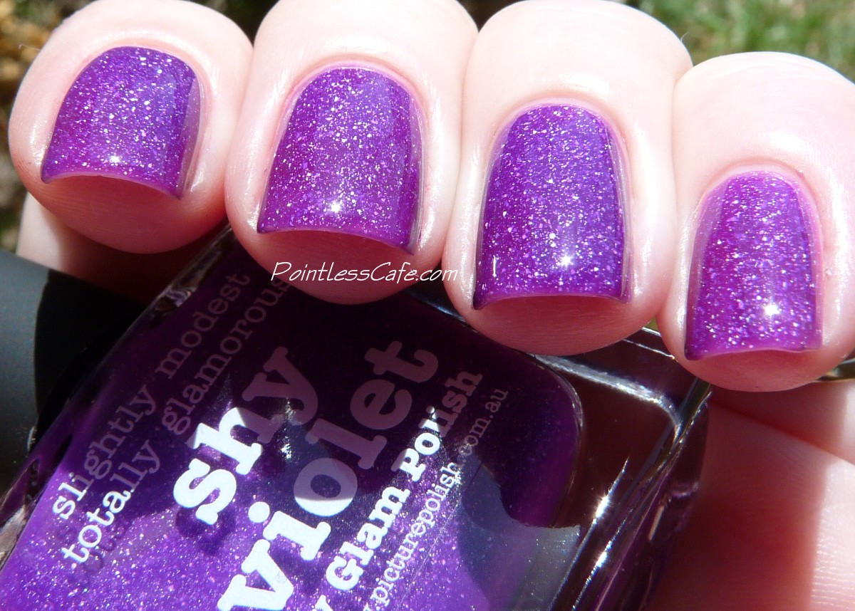 piCture pOlish Shy Violet - Swatches and Review | Pointless Cafe